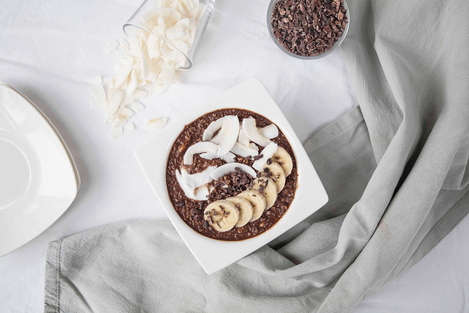 Coconut Chocolate Porridge Recipe - coucoucake - cake and baking blog