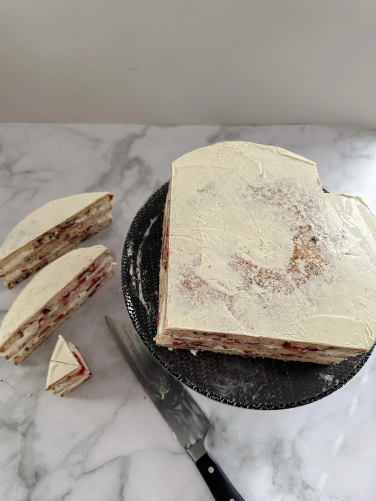 Heart Cake without Pan - Yogurette Cake - coucoucake